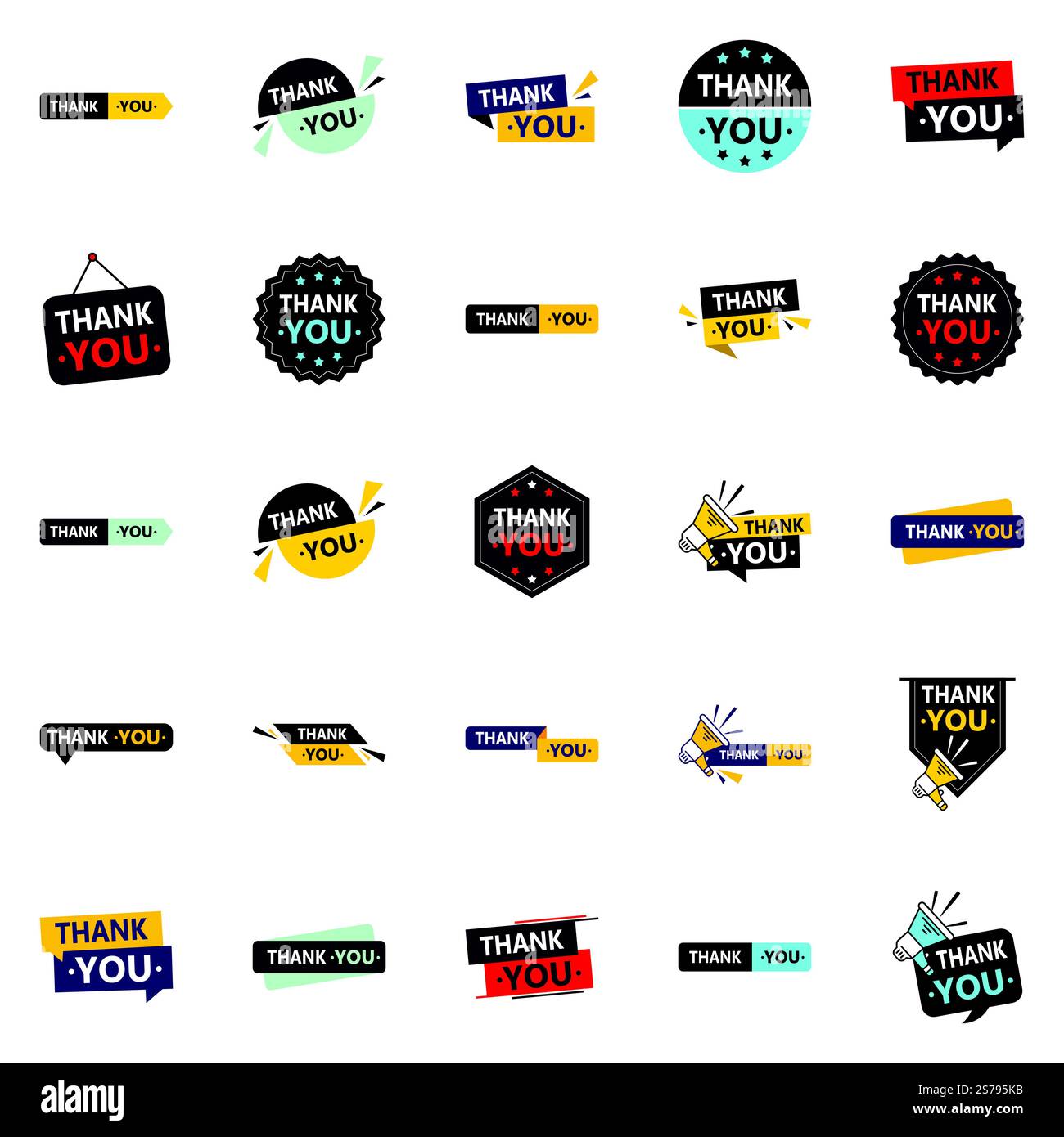 25 Professional Vector Designs to Convey your Thanks Stock Vector Image & Art - Alamy
