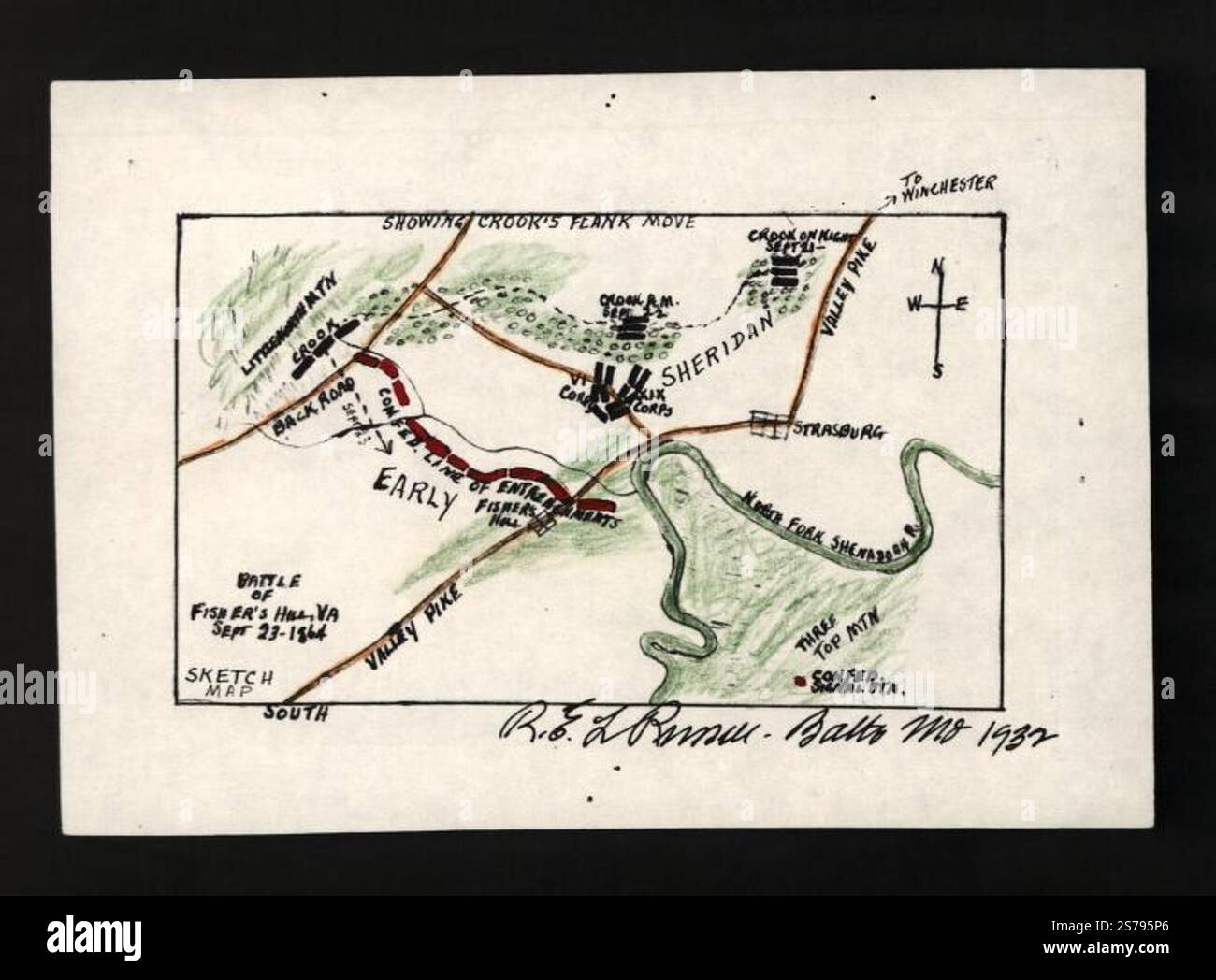 Battle of Fisher's Hill, Va., Sept. 23, 1864 1864 by Russell Robert E ...