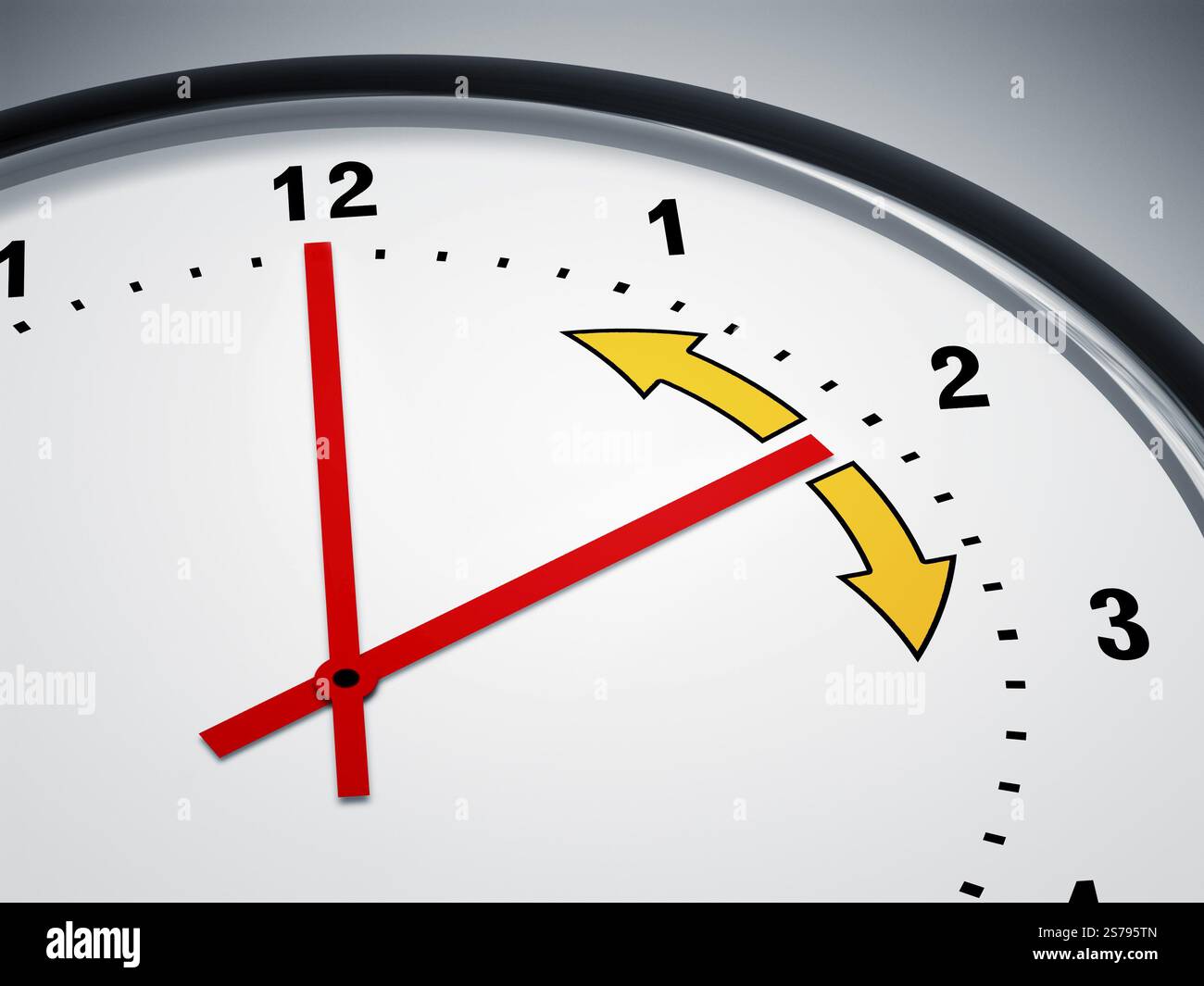 An image of a nice clock showing daylight saving time Stock Photo - Alamy
