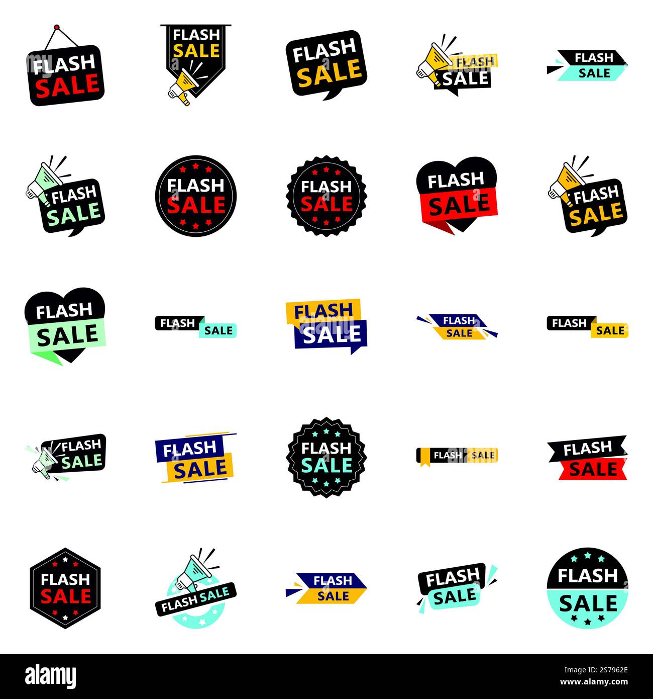 The Flash Sale Vector Pack 25 Elegant Designs for Graphic and Product ...