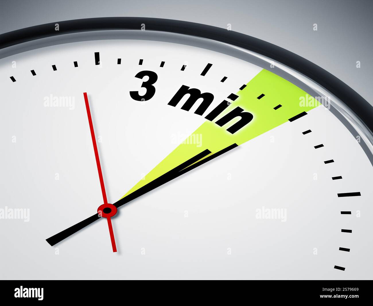 An image of a nice clock with 3 min Stock Photo - Alamy
