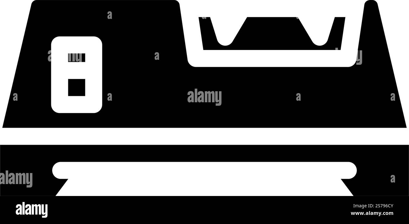 knife butcher sharpener glyph icon vector. knife butcher sharpener sign ...
