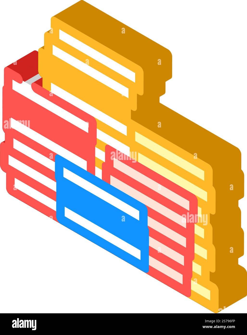 Stack treasure golden isometric Stock Vector Images - Alamy