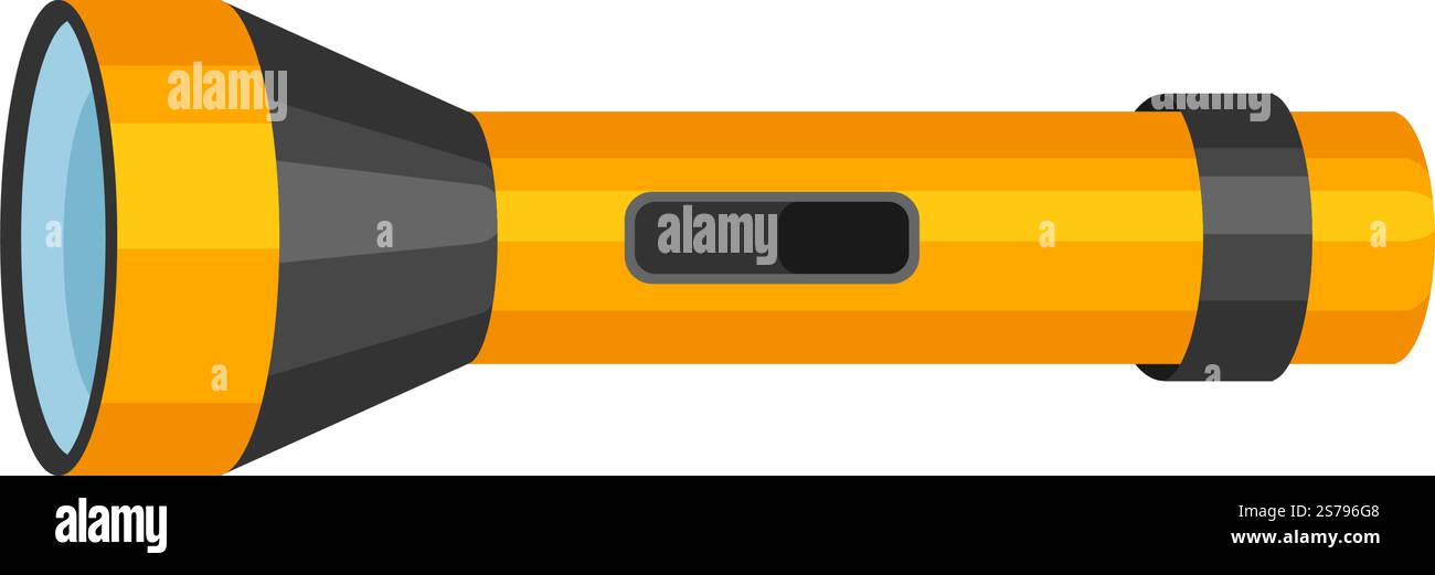 night flashlight cartoon. night flashlight sign. isolated symbol vector ...
