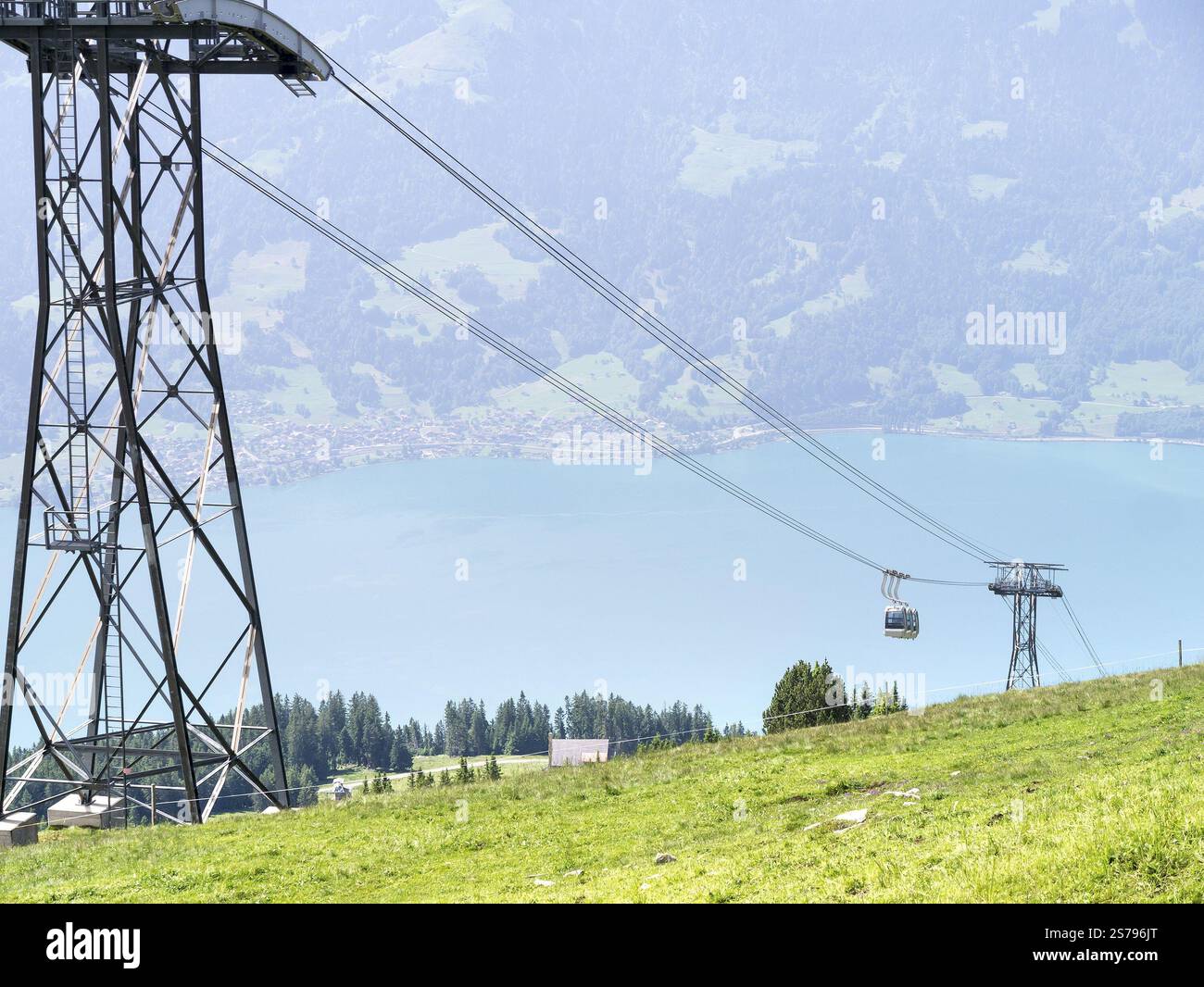 Aerial flight over empty railway hi-res stock photography and images ...