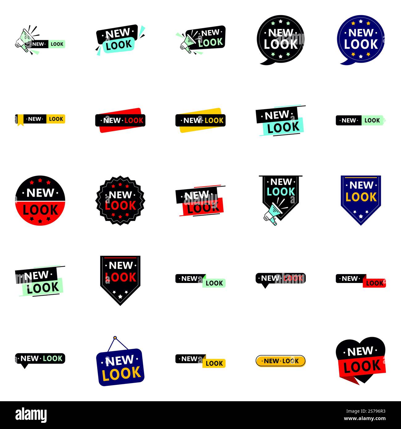 New Look 25 Professional Vector Designs for a new brand image Stock ...