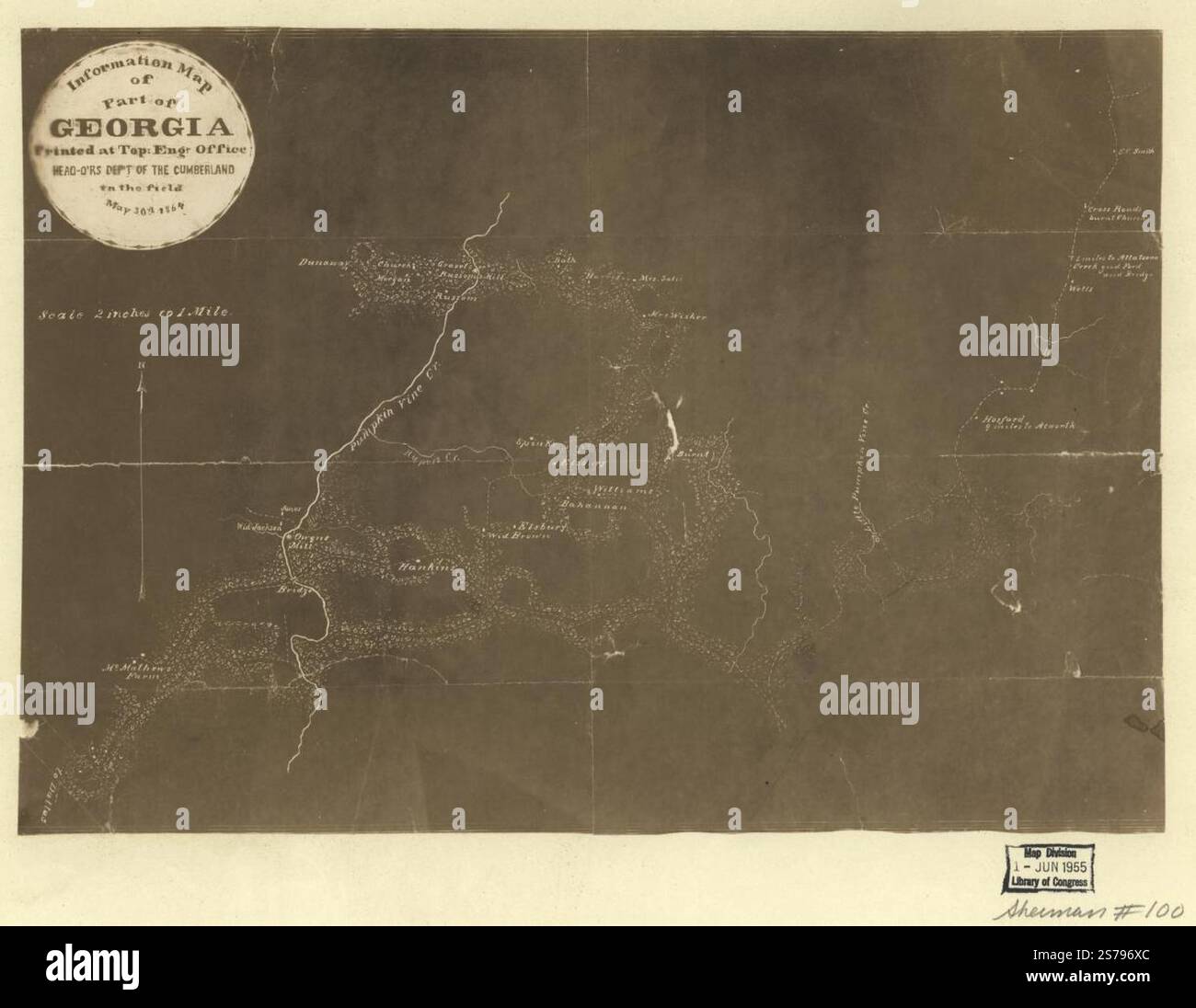 Information map of part of Georgia. 1864 by United States. Army ...