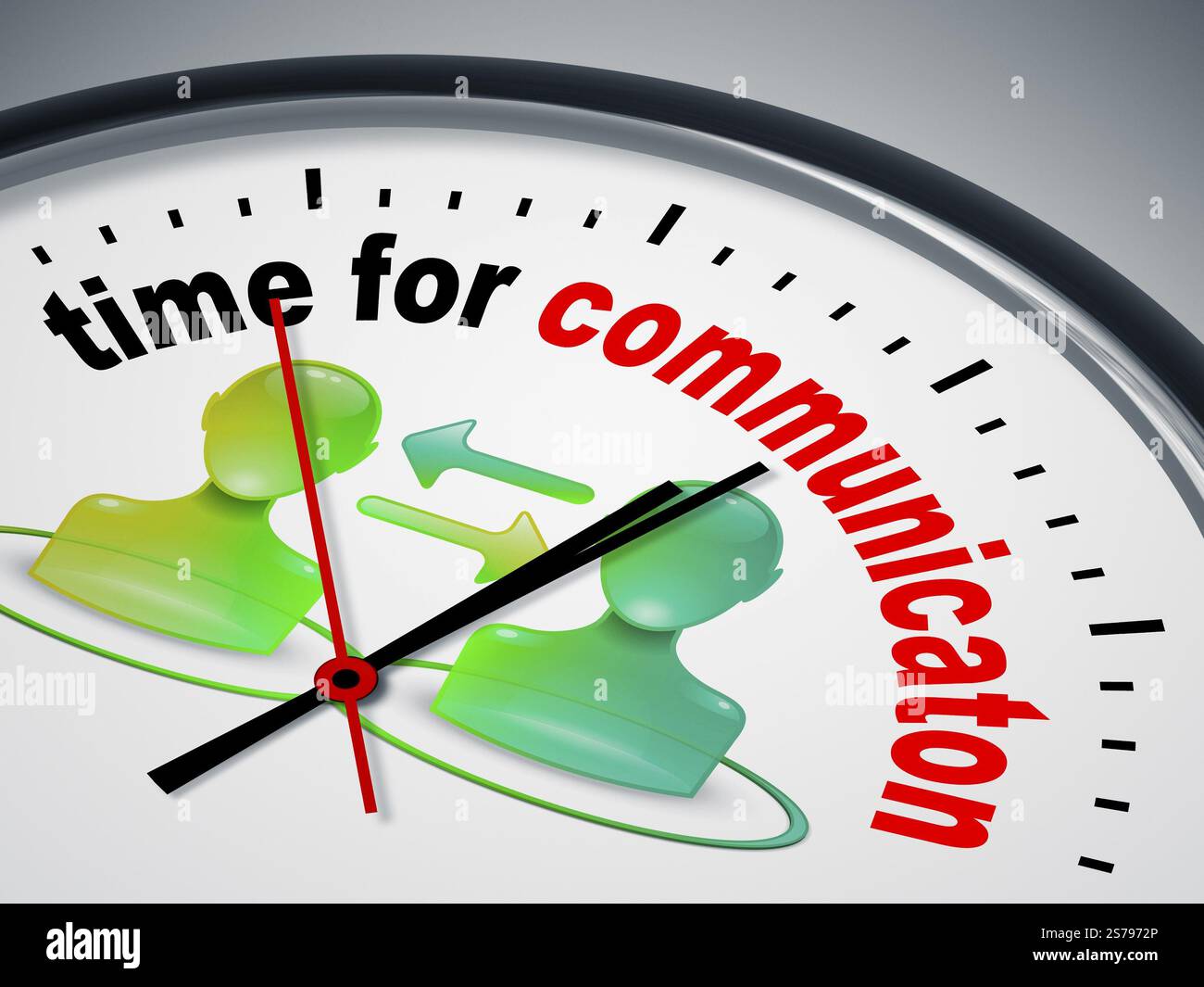 An image of a nice clock with time for communication Stock Photo - Alamy