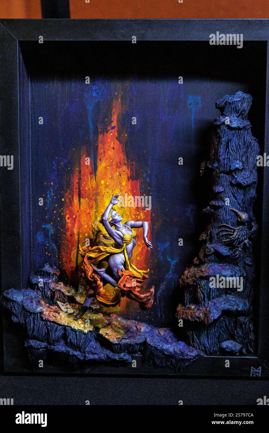 Las Vegas, USA. 18th Jan, 2025. A painted mineature from Verko's Vault ...