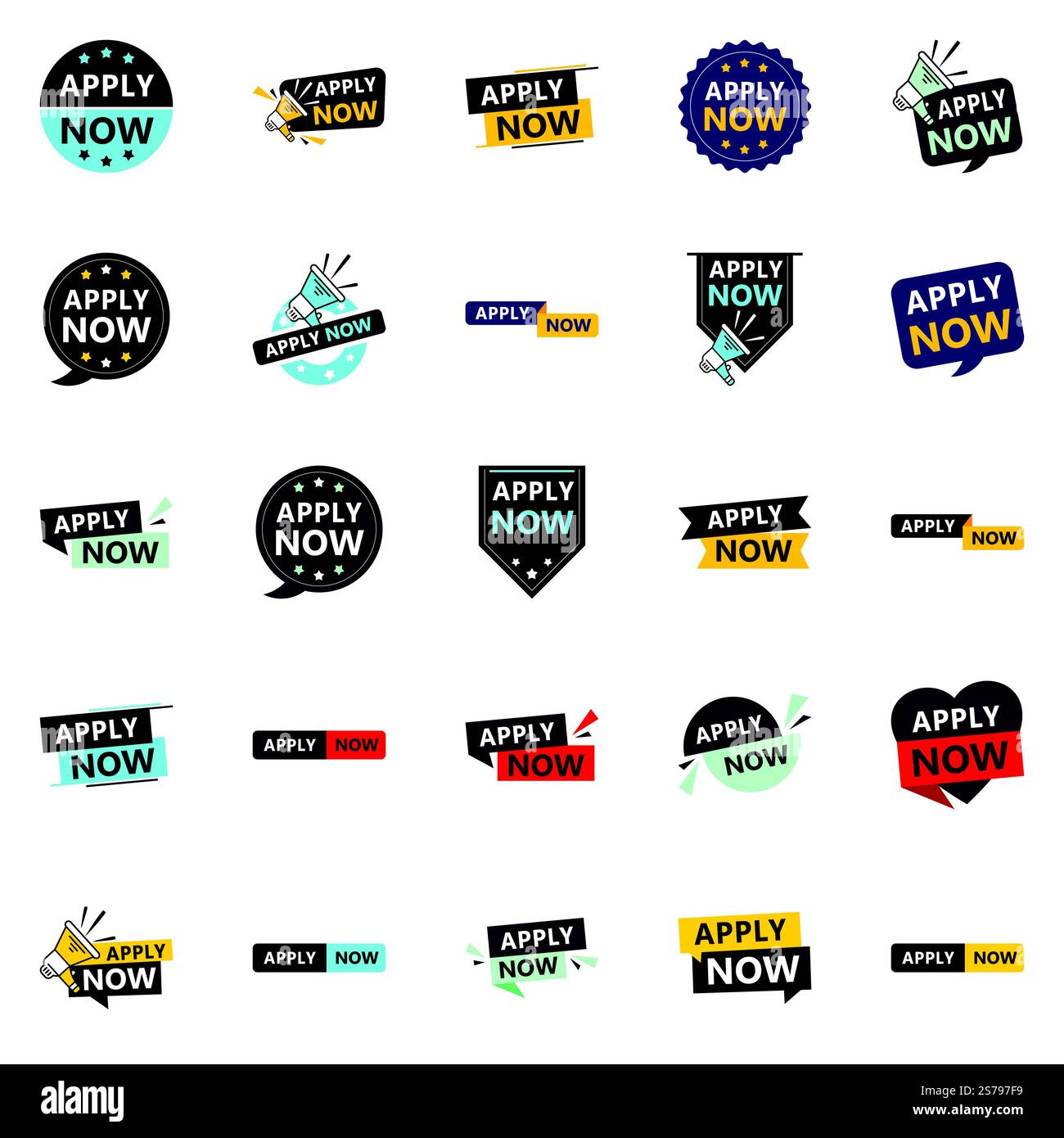 25 Impressive Apply Now Banners to Help You Stand Out Stock Vector ...