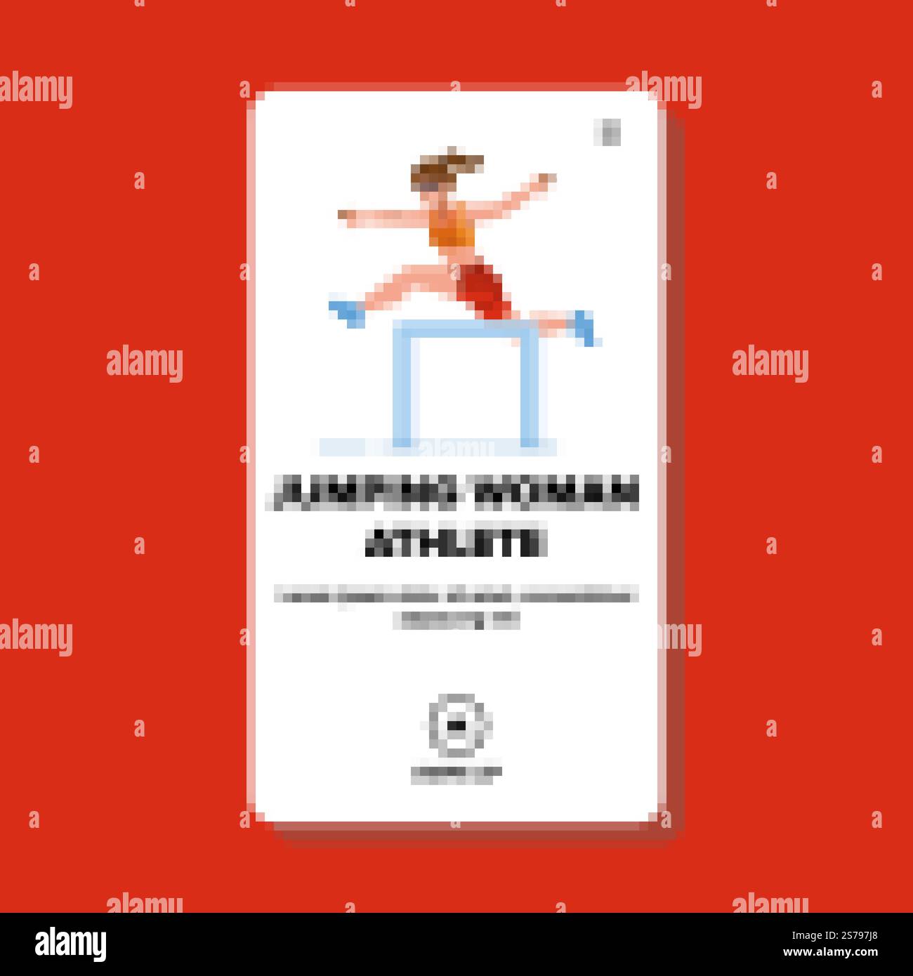 One woman fitness jumping Stock Vector Images - Alamy