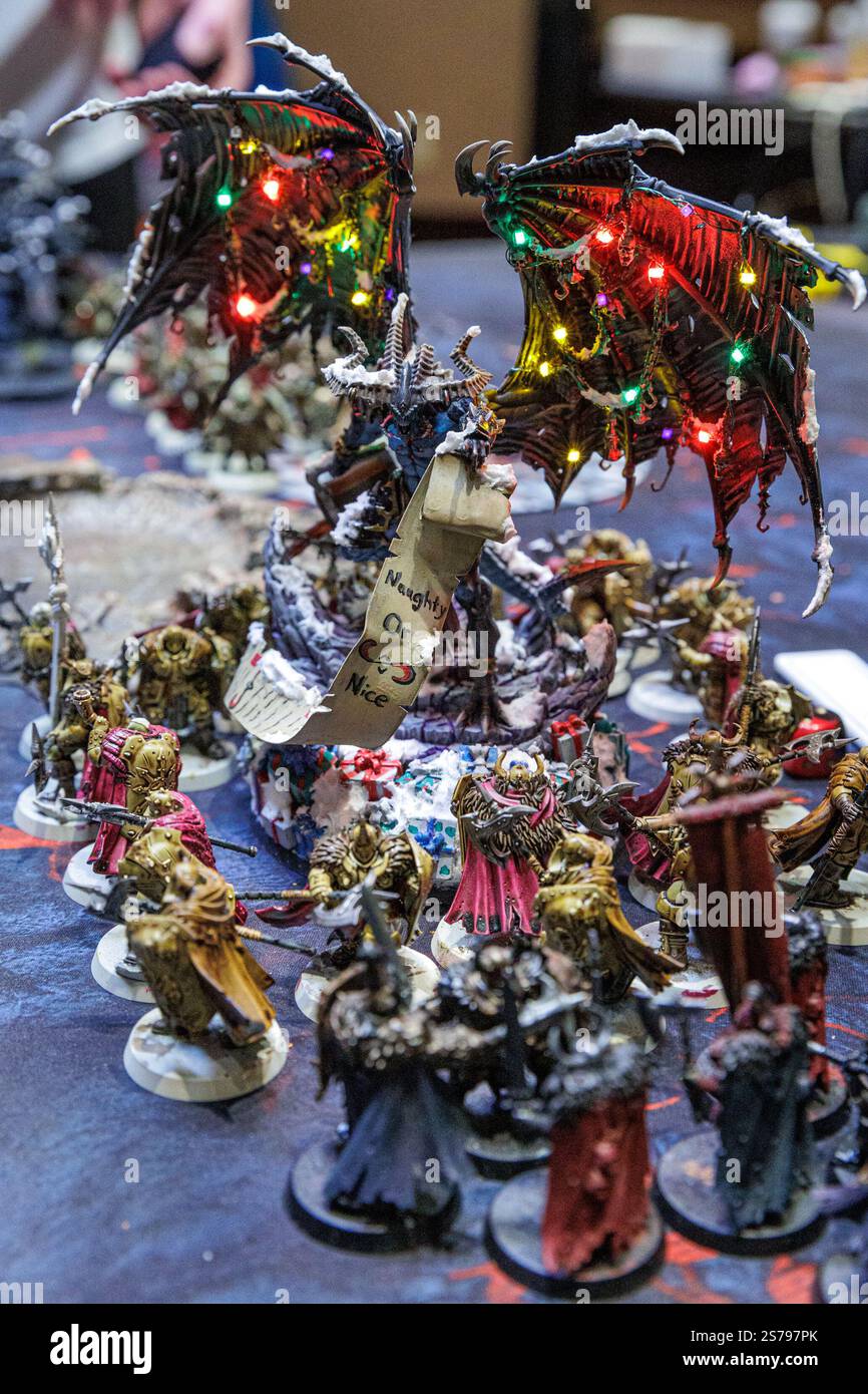 Las Vegas, USA. 18th Jan, 2025. Painted mineatures battle it out at the ...