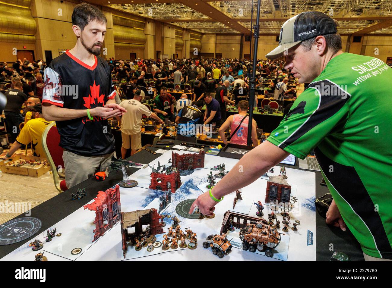 Las Vegas, USA. 18th Jan, 2025. Attendees compete at the Las Vegas Open ...
