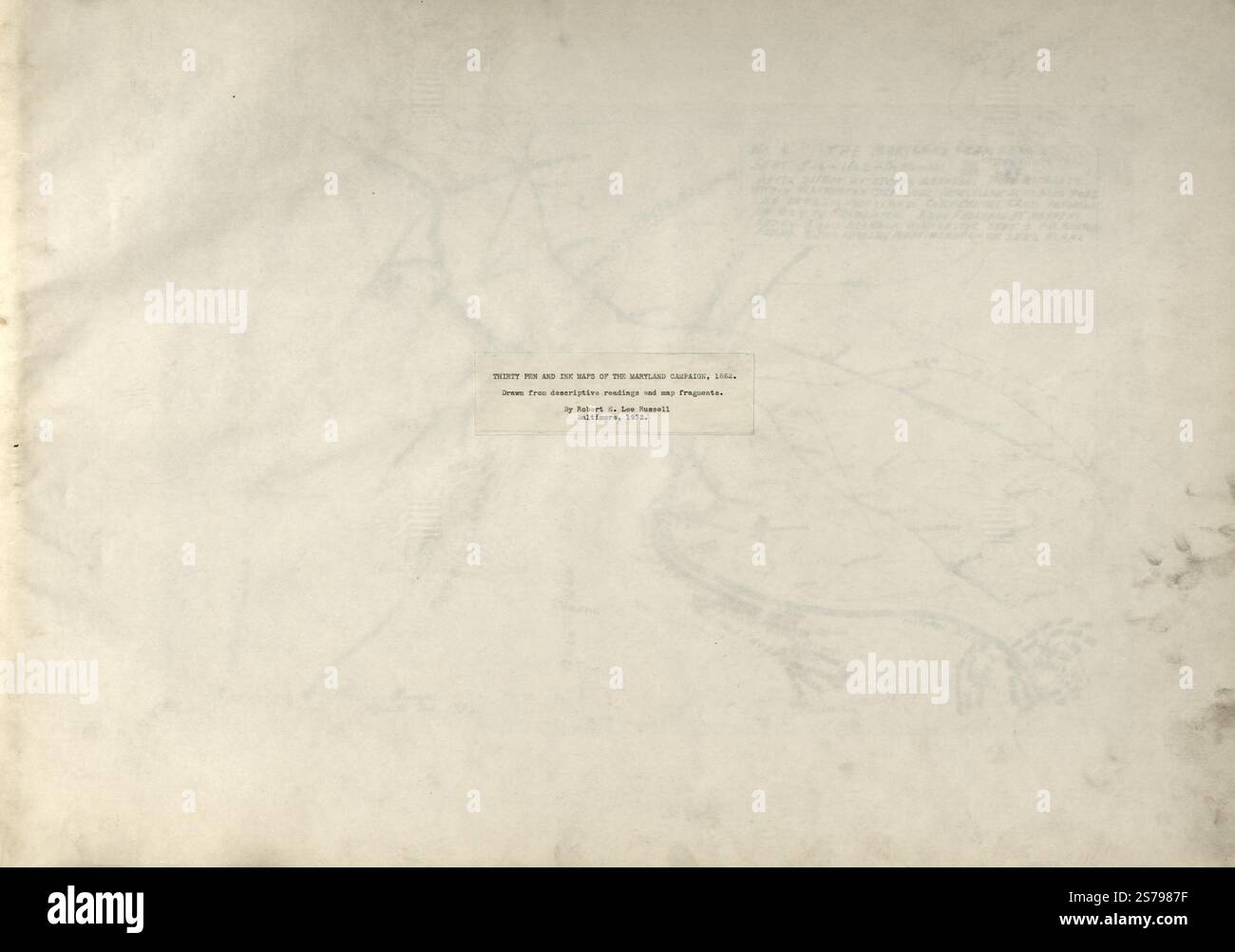 Thirty pen and ink maps of the Maryland Campaign, 1862 : drawn from ...