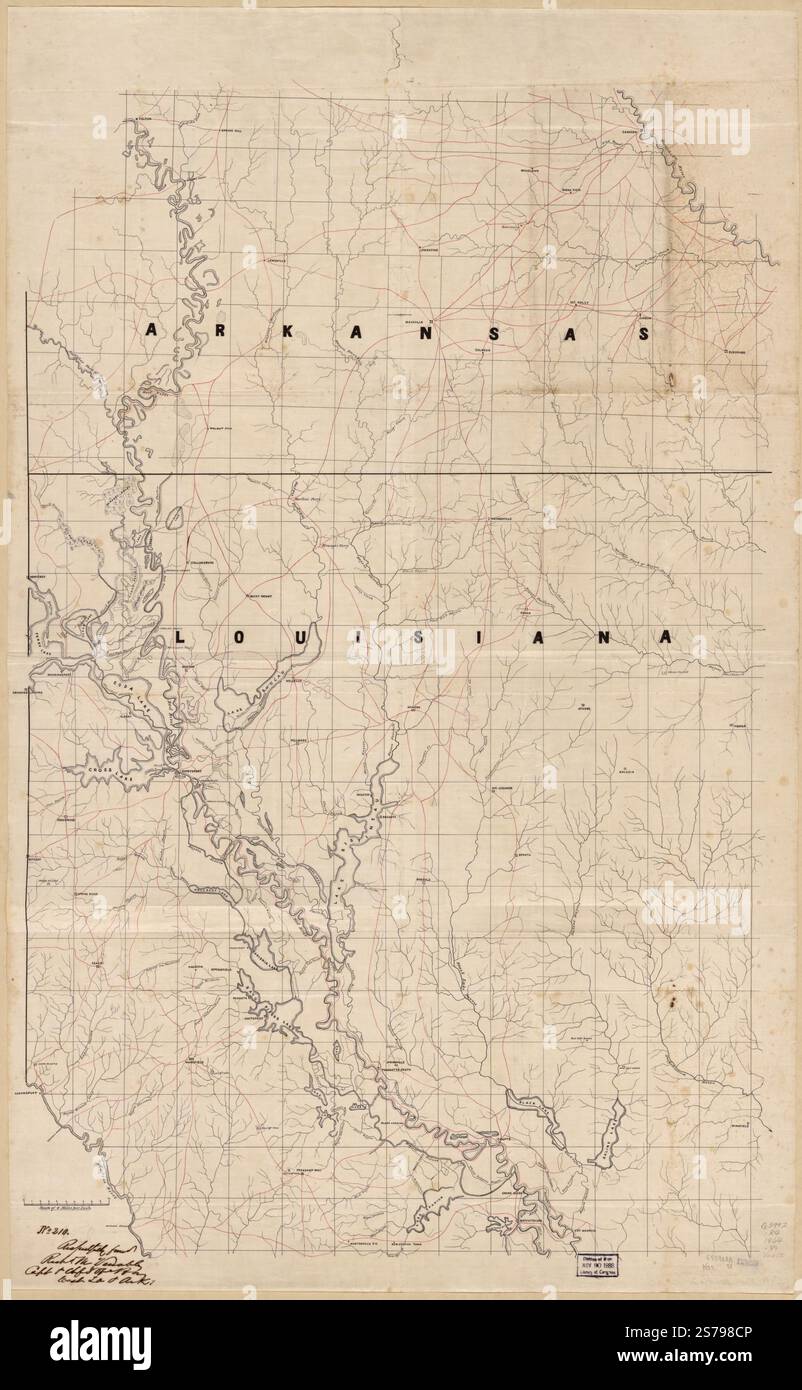 [Map of the Red River campaign, March 10-May 22. 1864]. 1864 by Venable ...