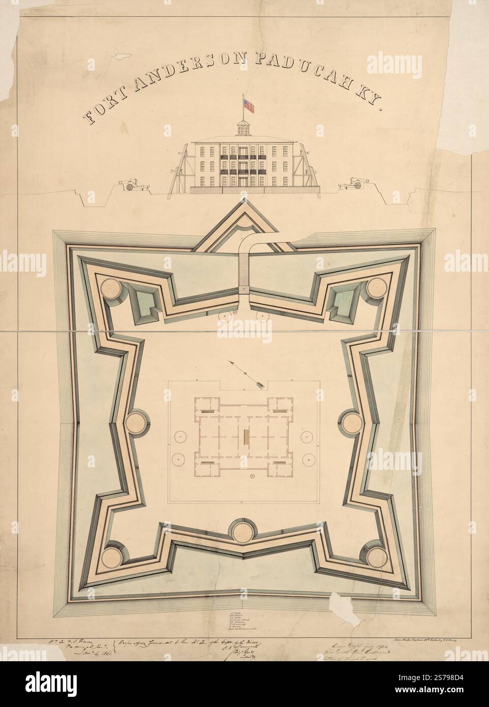 Fort Anderson, Paducah, Ky. 1861 by Rziha John Stock Photo - Alamy