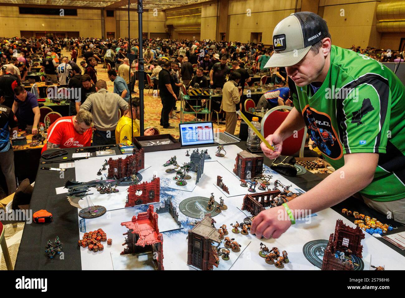 Las Vegas, USA. 18th Jan, 2025. Attendees compete at the Las Vegas Open ...