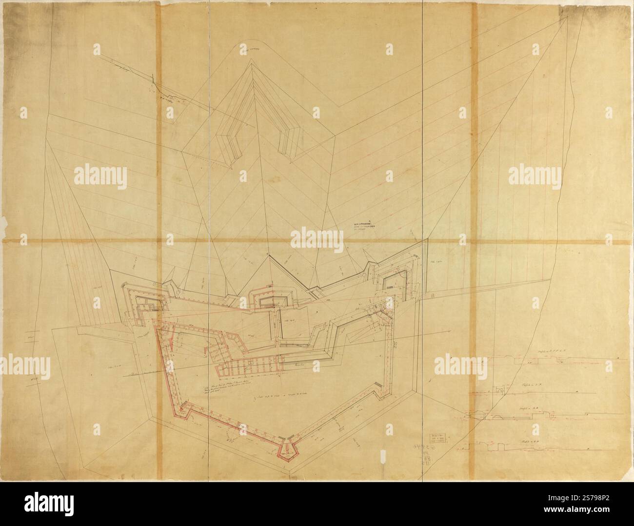 No. 2 plan of fort for Sta. Rosa Id., Pensacola Harbour, shewing the ...