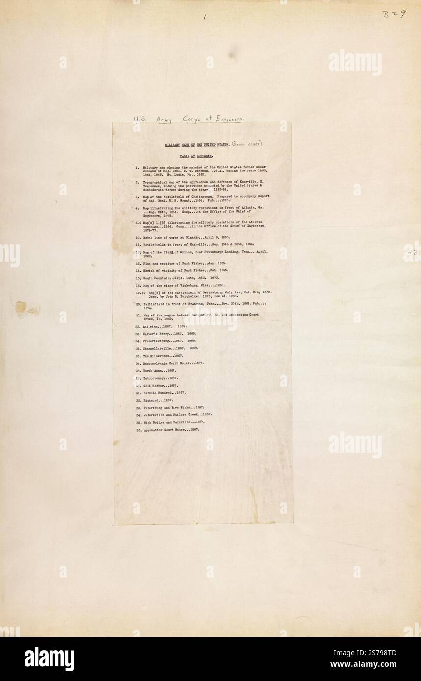 Military maps of the United States. 1883 by United States. Army. Corps ...