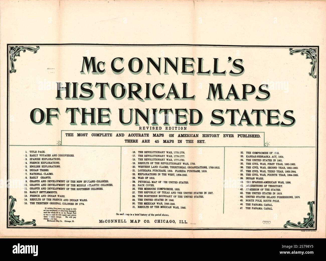 McConnell's historical maps of the United States 1919 by McConnell Map ...