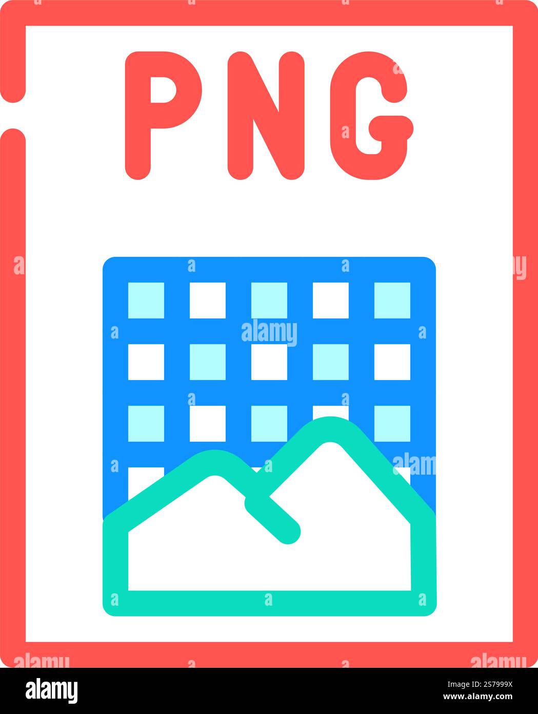 Png File Format Document Color Icon Vector Png File Format Document