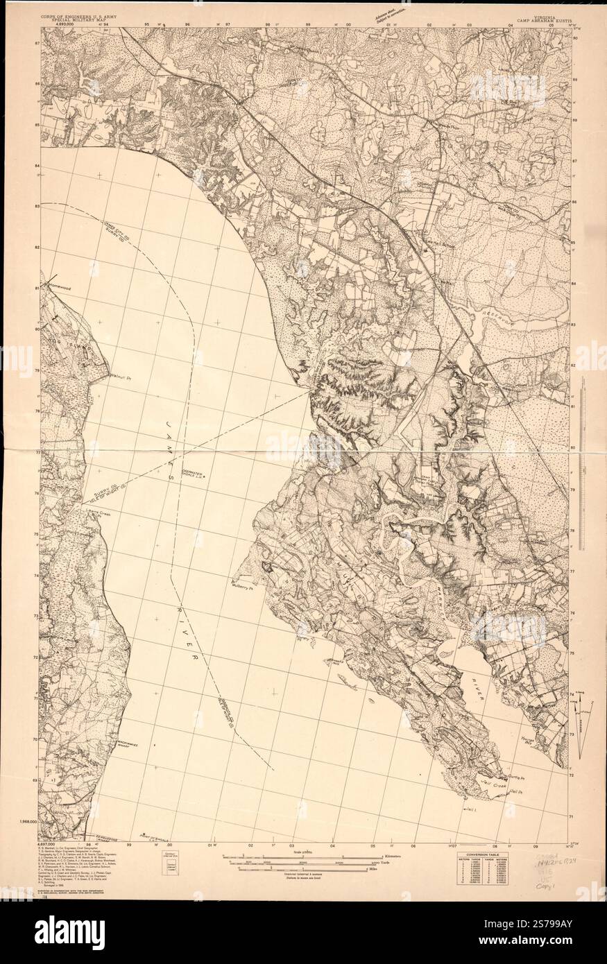 Virginia, Camp Abraham Eustis : special military map 1918 by United ...