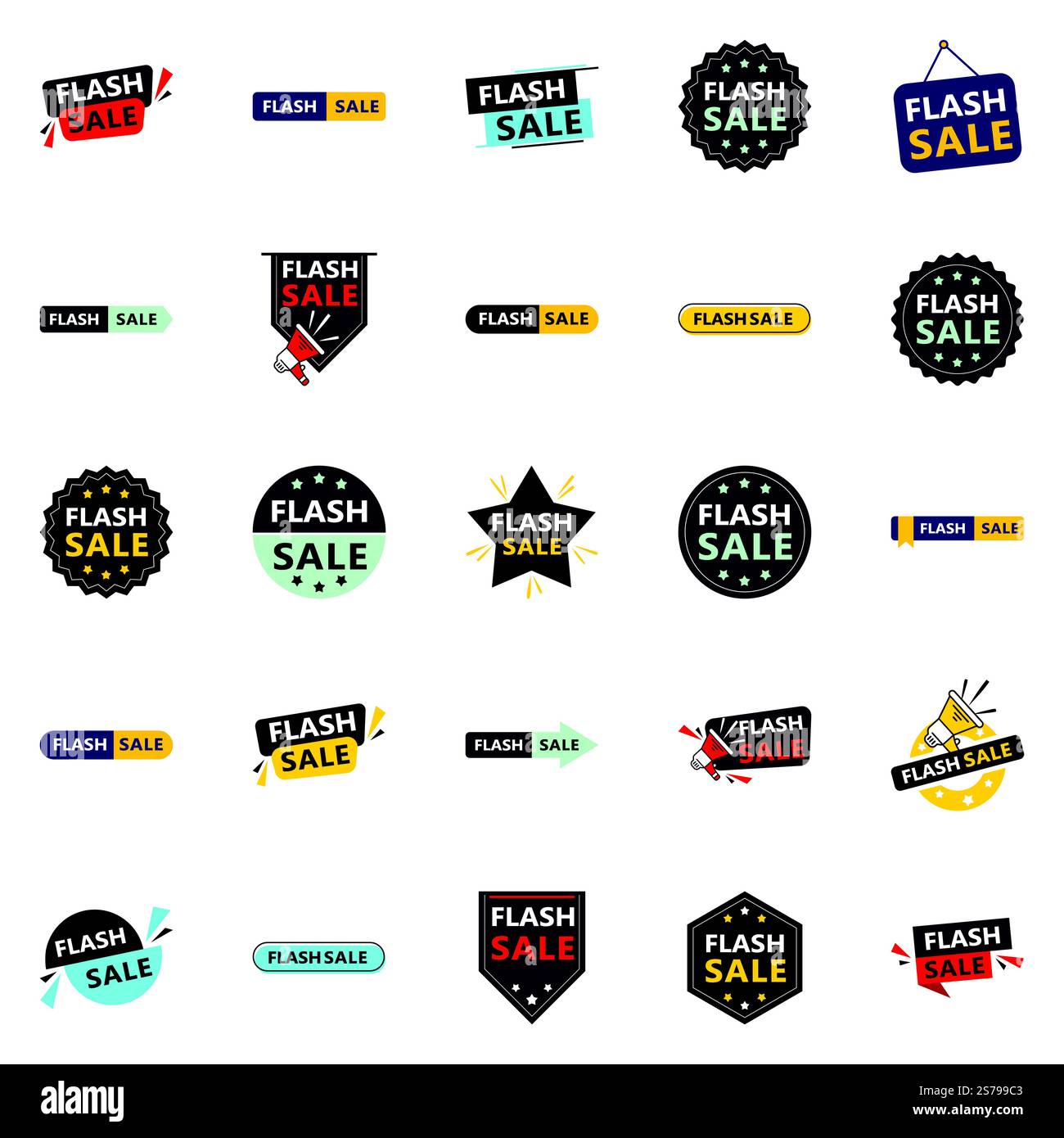 Flash Sale Bundle 25 Impactful Vector Designs for Promotion and ...
