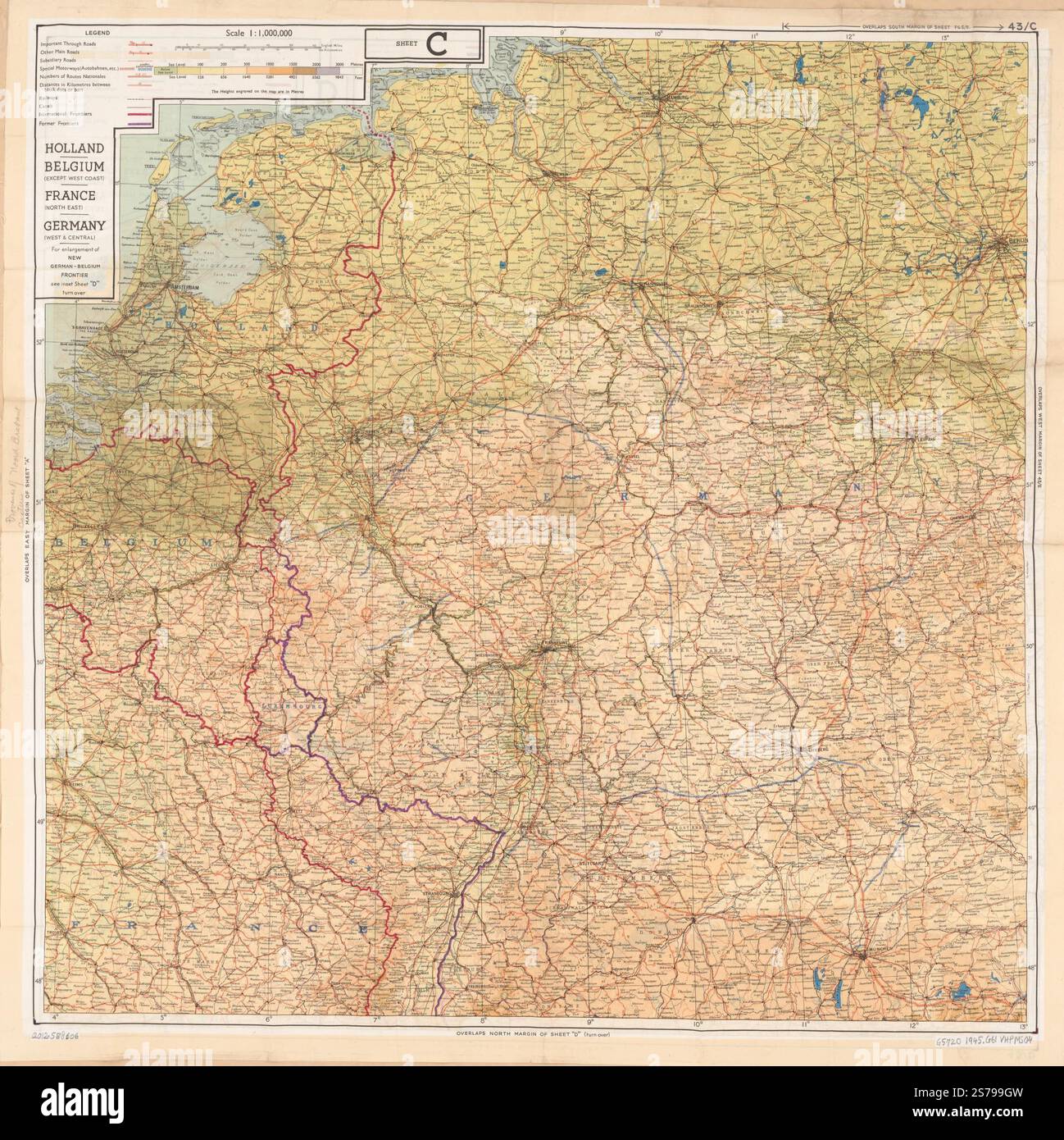East and west germany map hi-res stock photography and images - Alamy