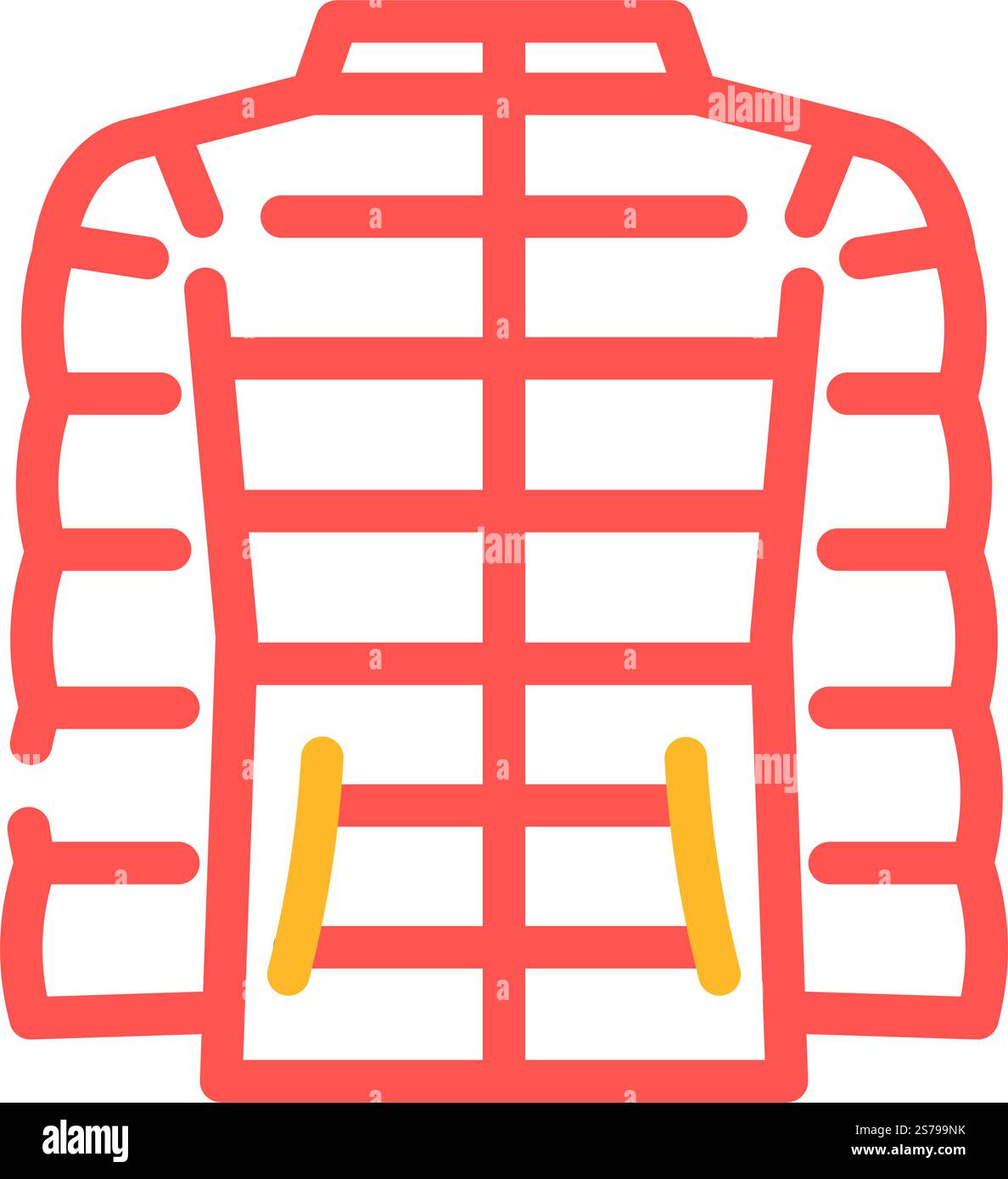 puffer outerwear male color icon vector. puffer outerwear male sign ...