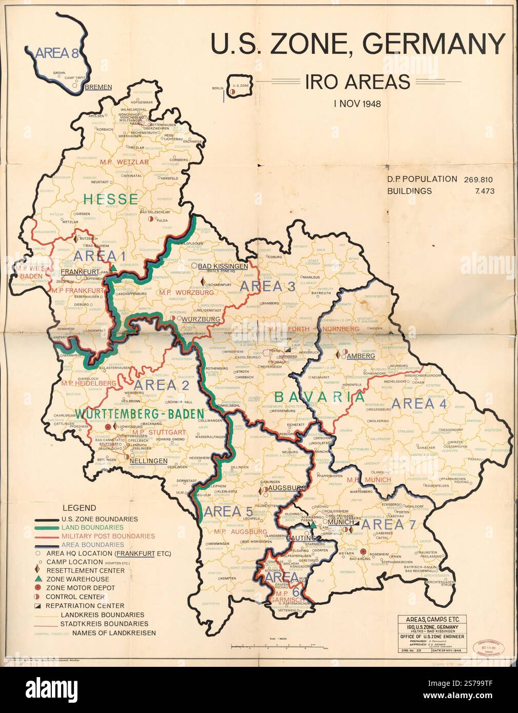 Map germany 1945 occupation hi-res stock photography and images - Alamy