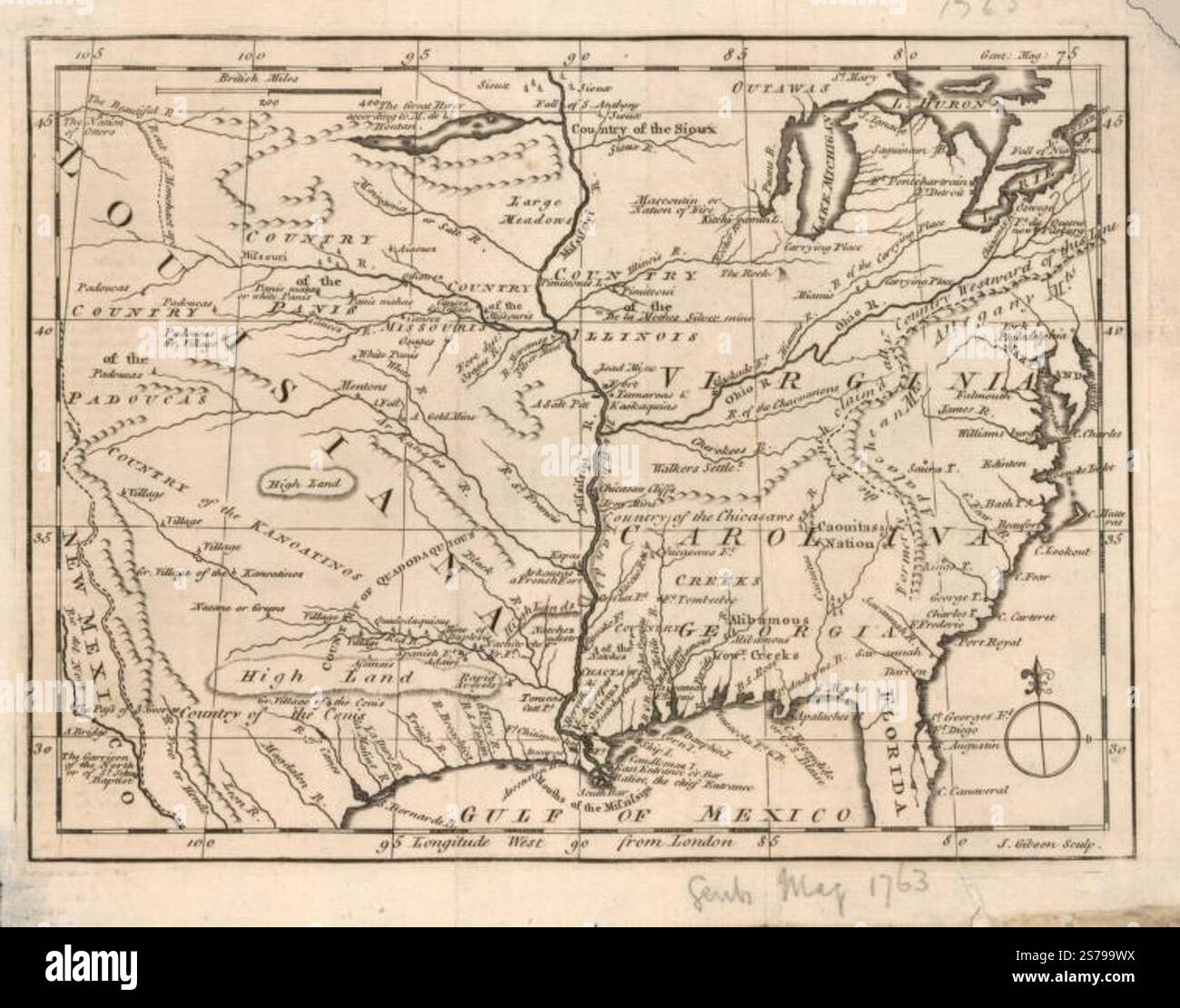 Map of north america colonial hi-res stock photography and images - Alamy