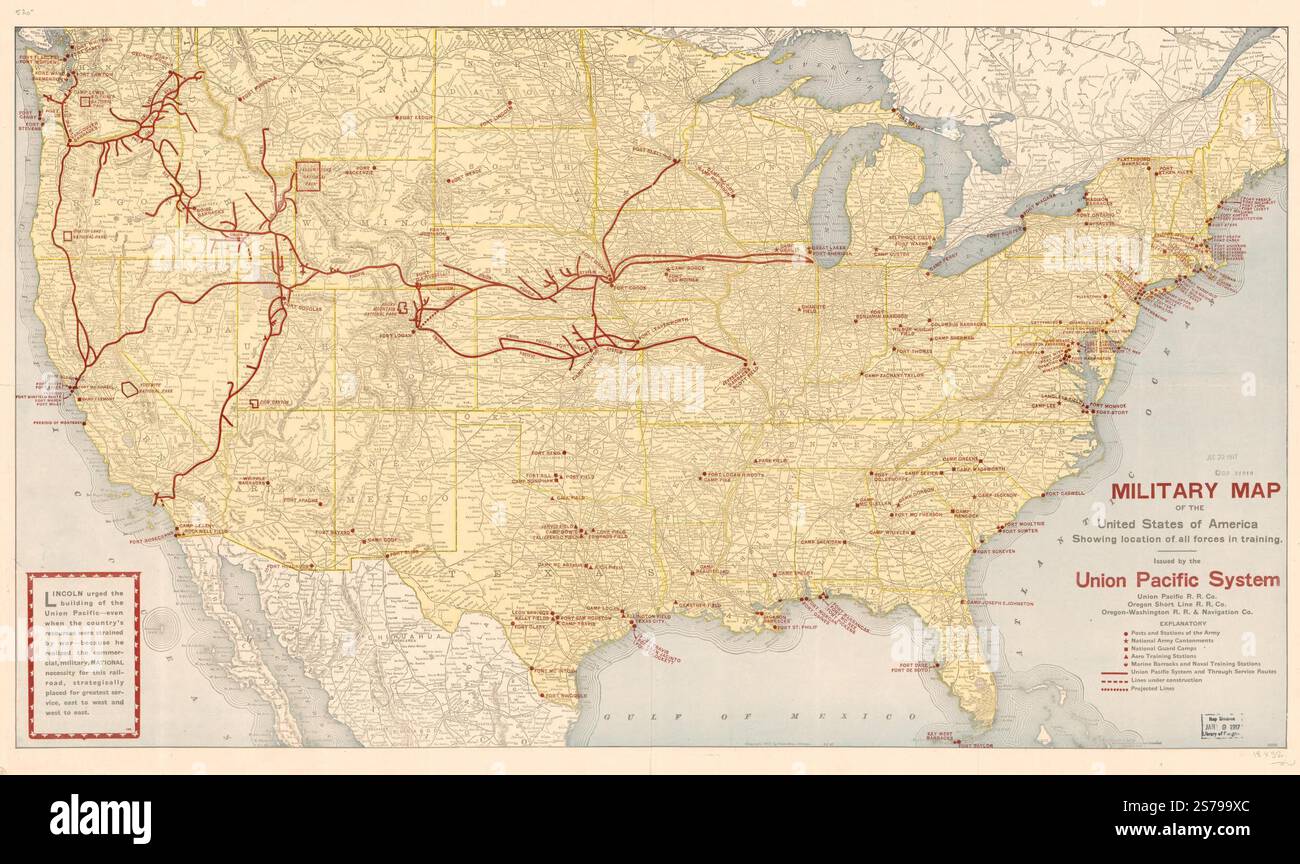 Military map of the United States of America : showing location of all ...