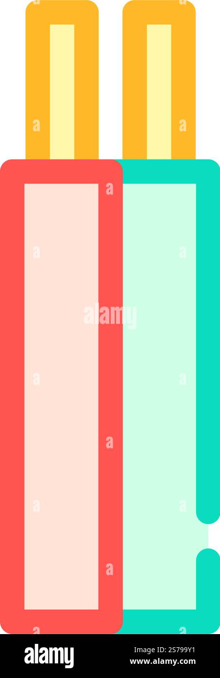 non metallic sheathed wire cable color icon vector. non metallic ...