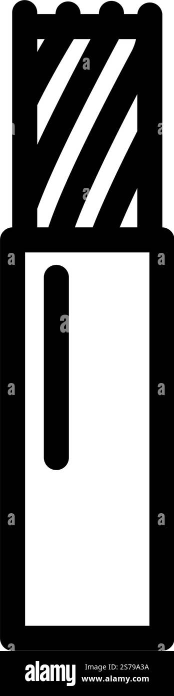 flame retardant low smoke halogen cable line icon vector. flame ...