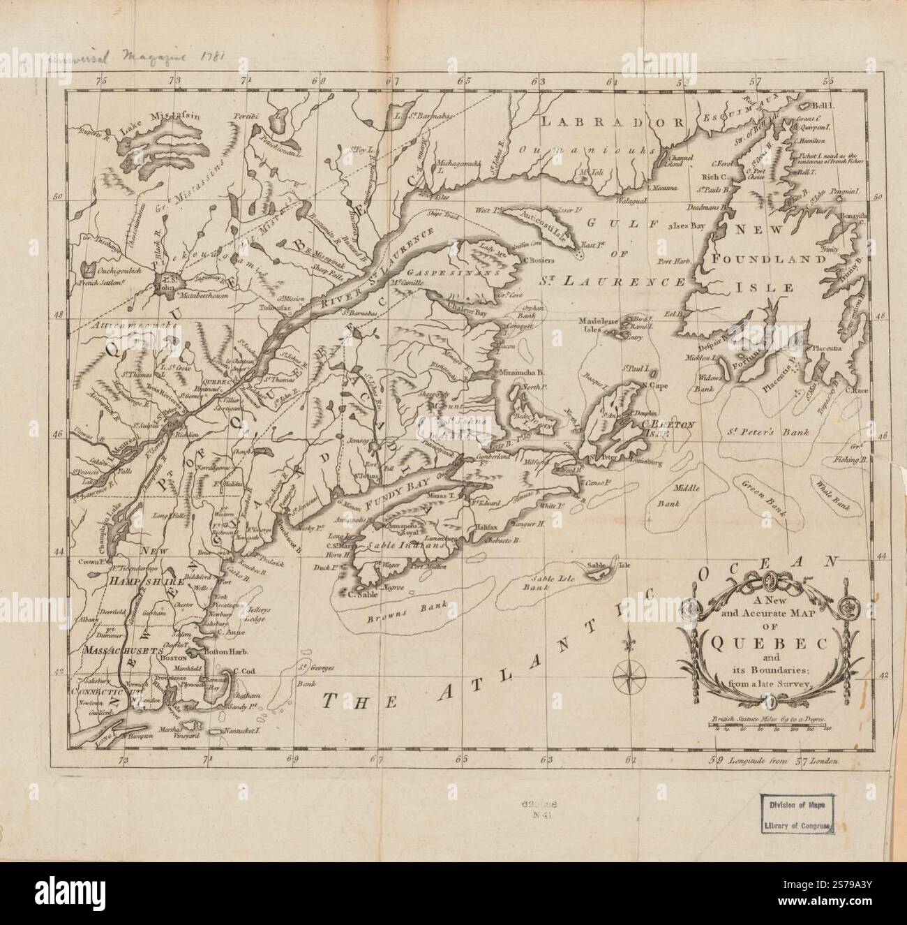 Map of quebec hi-res stock photography and images - Alamy
