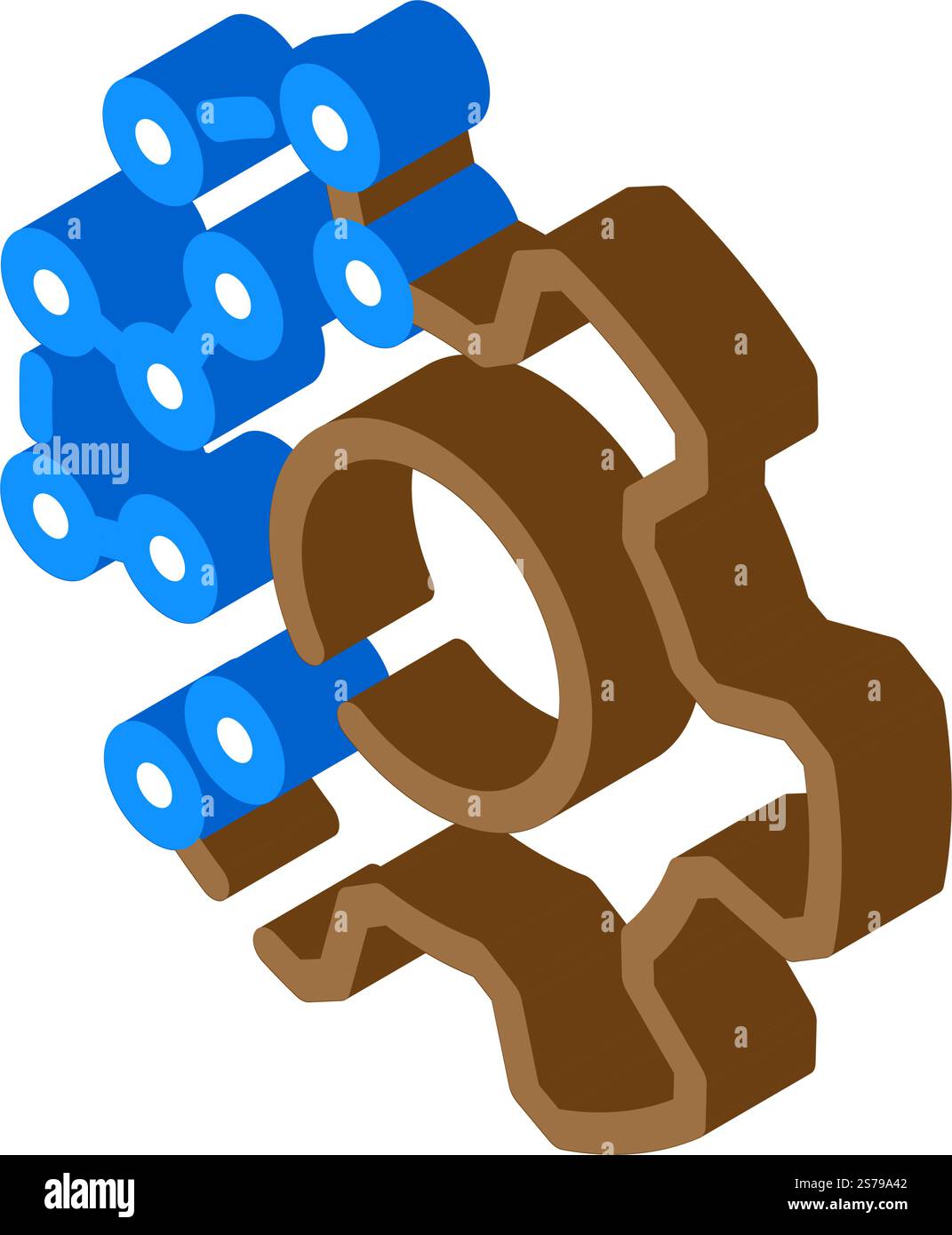 Technology Molecular Structure Isometric Icon Vector Technology Molecular Structure Sign