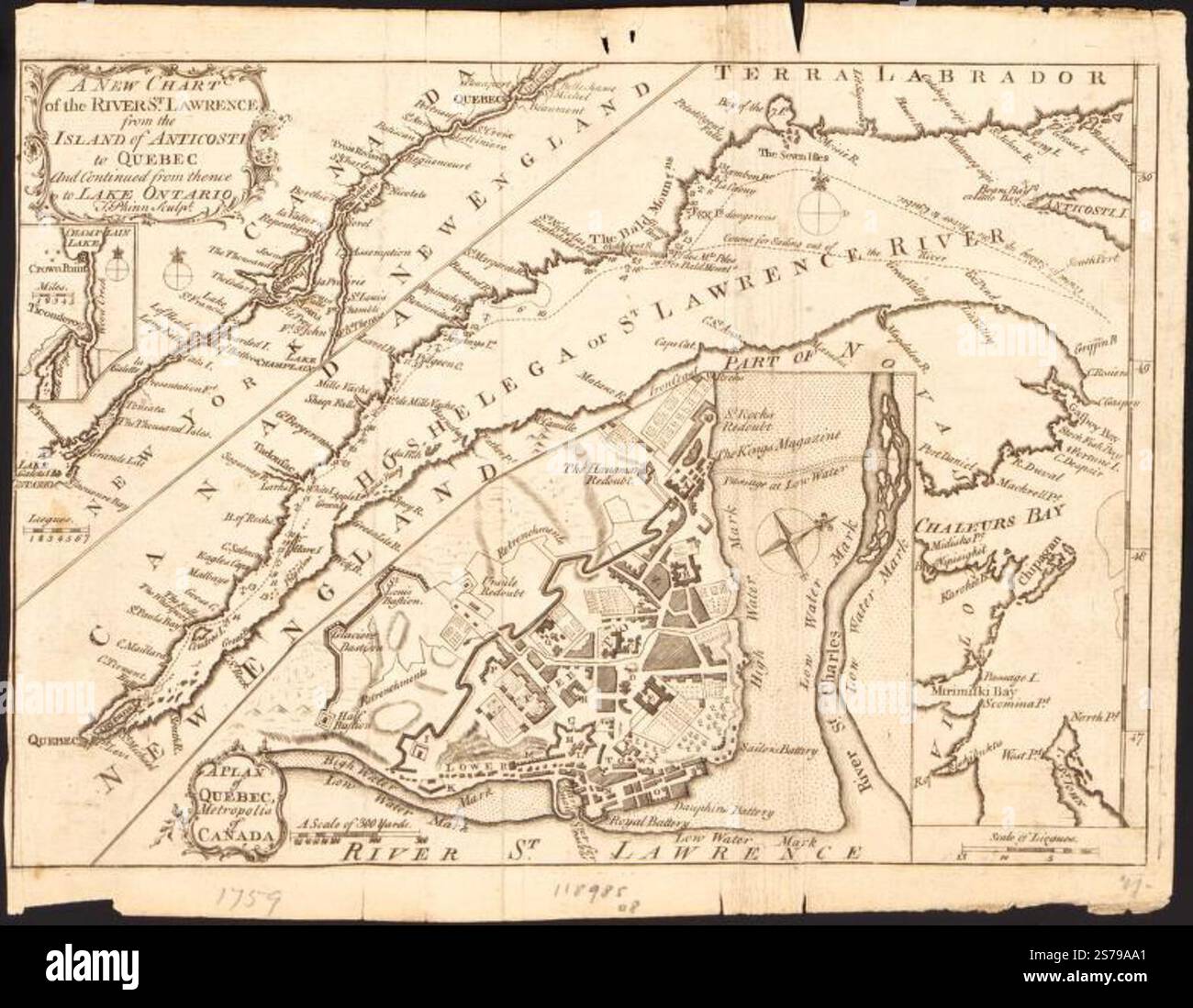 A new chart of the River St. Lawrence from the Island of Anticosti to ...