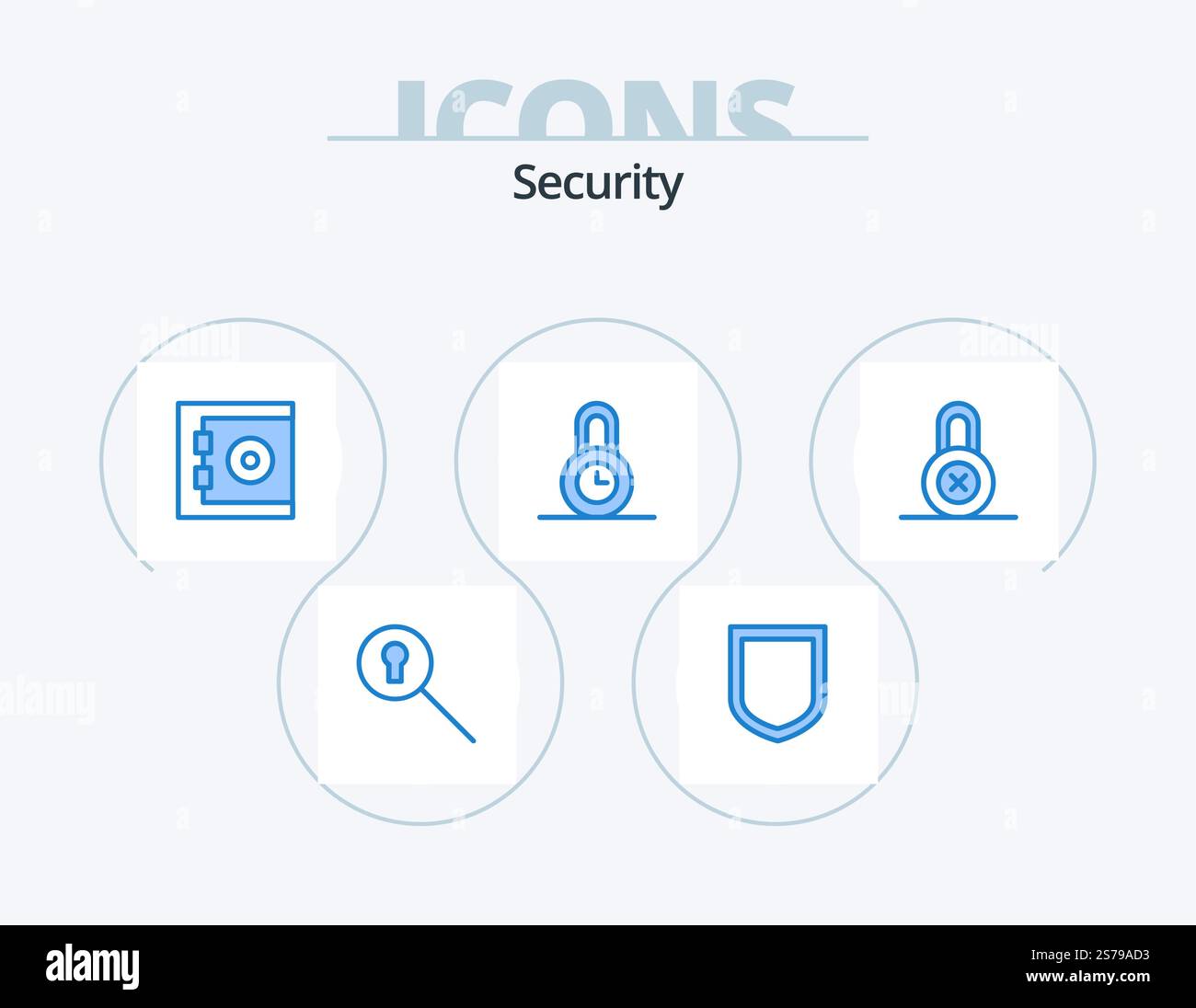 Security Blue Icon Pack 5 Icon Design. . . safe. protection. lock Stock ...