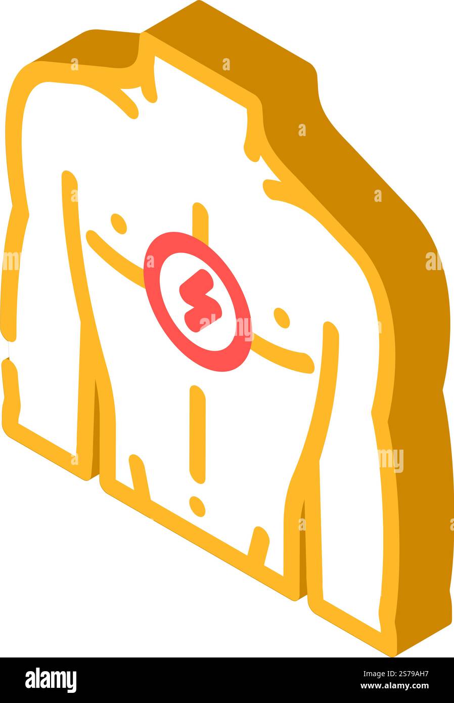 chest pain body ache isometric icon vector. chest pain body ache sign ...