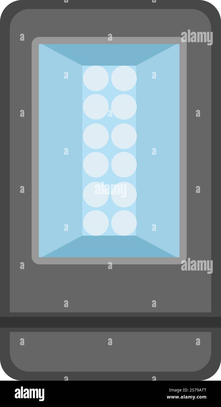 dark flashlight cartoon. dark flashlight sign. isolated symbol vector ...