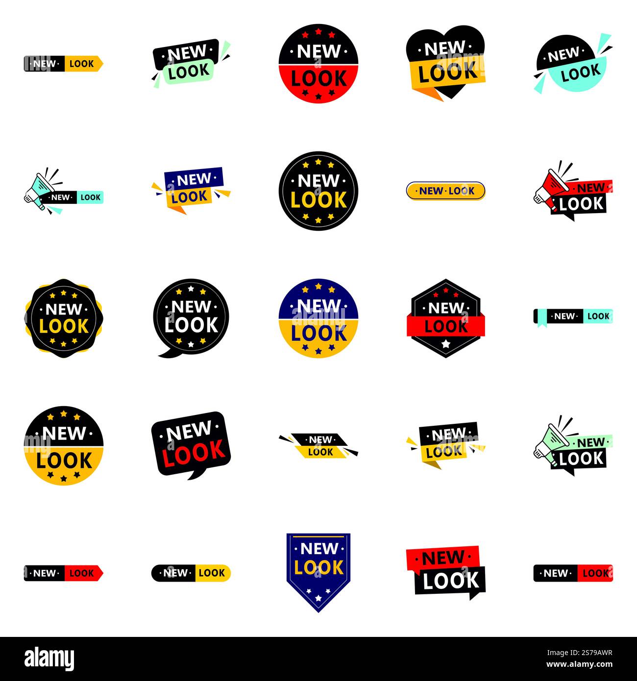 New Look 25 Professional Vector Designs for a new brand image Stock ...