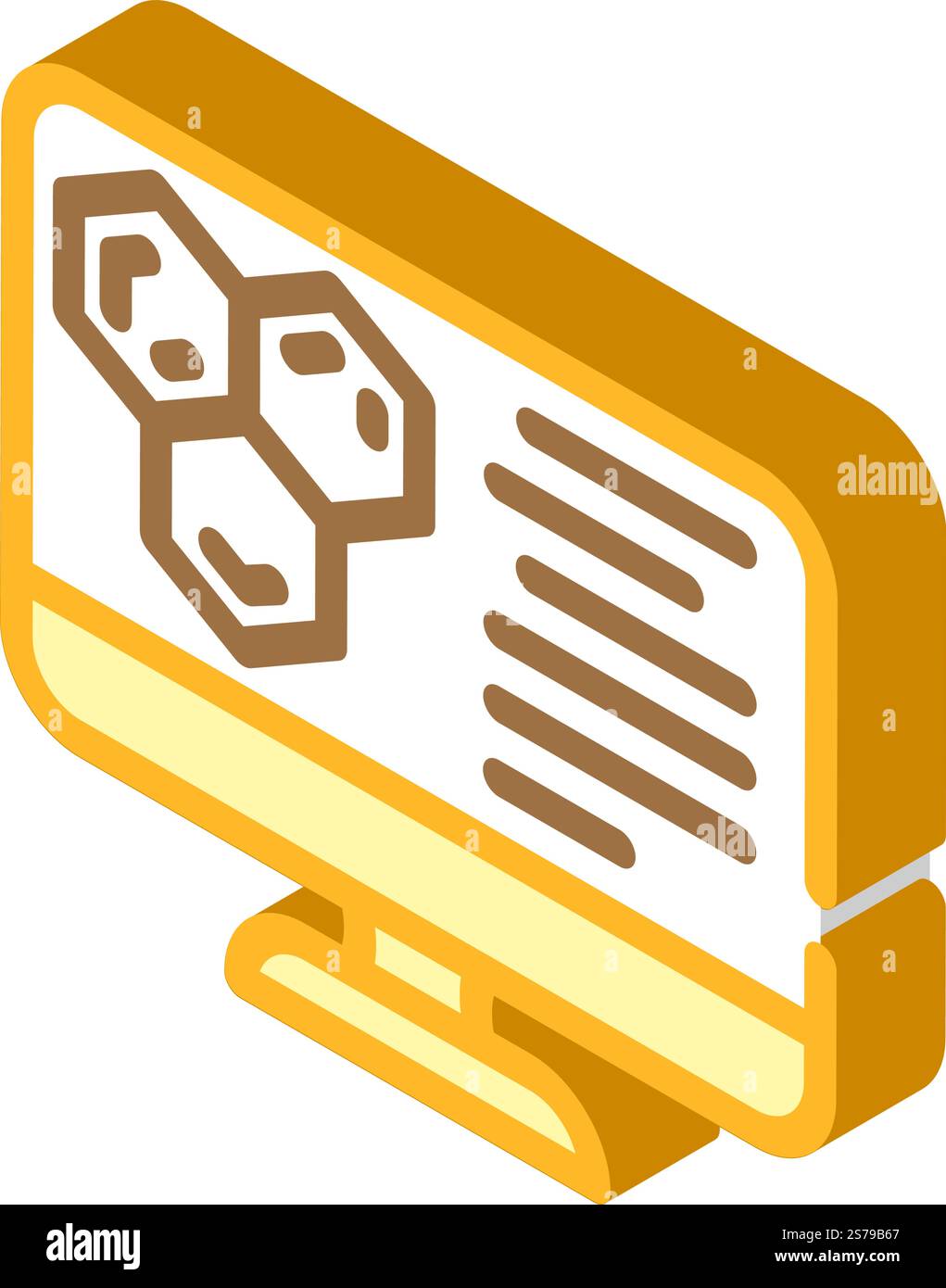 Laboratory Molecular Structure Isometric Icon Vector Laboratory Molecular Structure Sign
