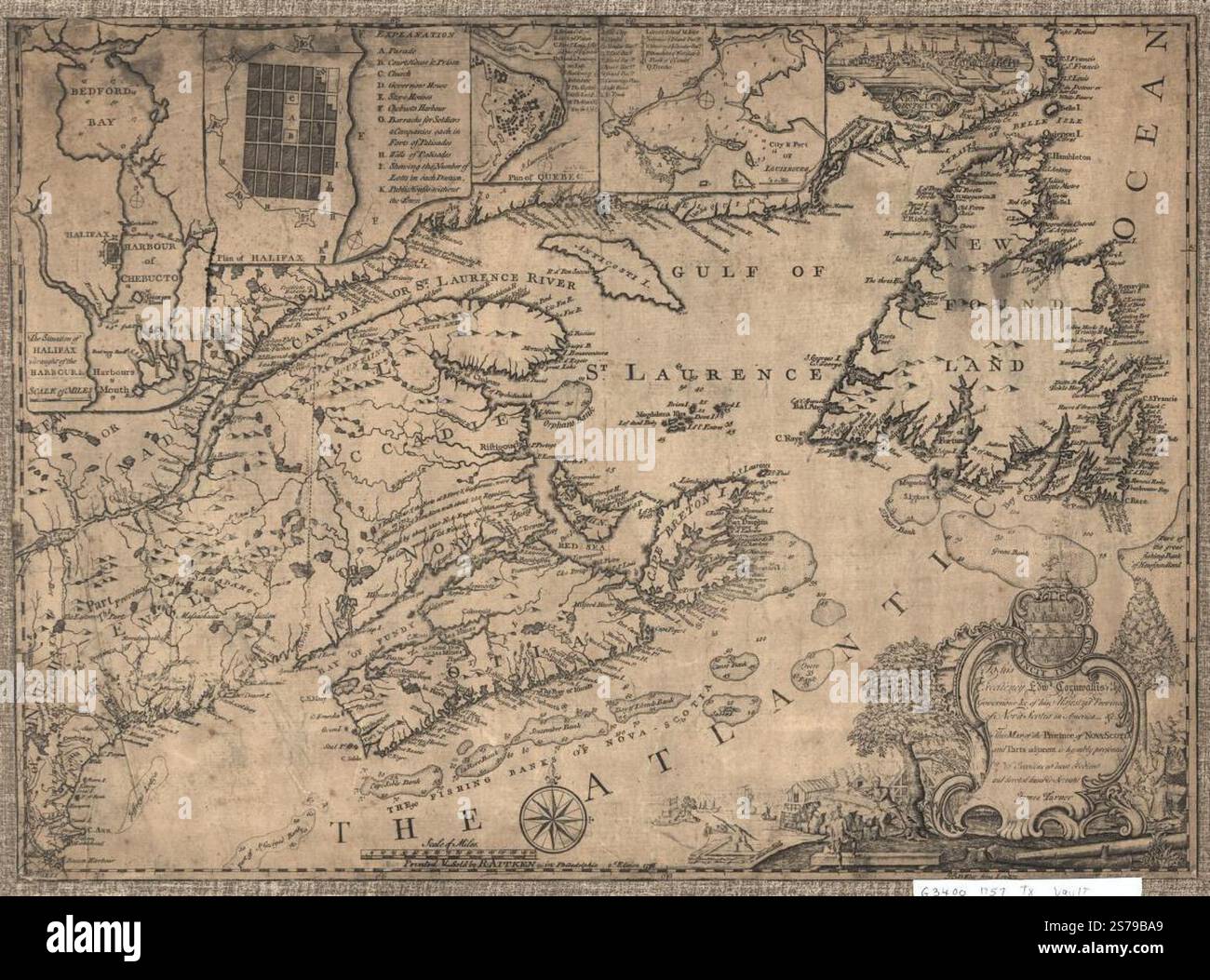 This map of the province of Nova-Scotia and parts adjacent. 1776 by ...