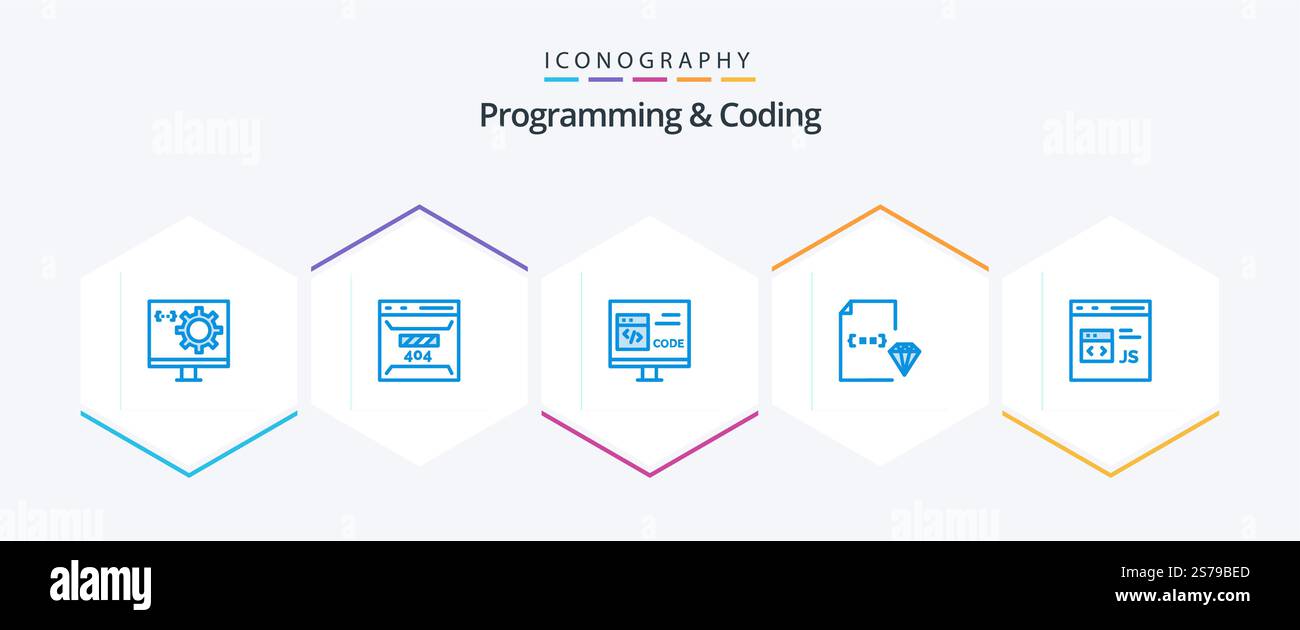 Programming And Coding 25 Blue icon pack including development. coding ...
