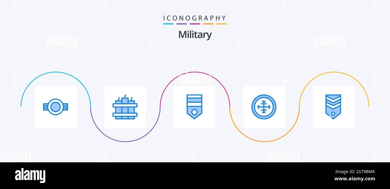 Military Blue 5 Icon Pack Including target. military. army. badge ...