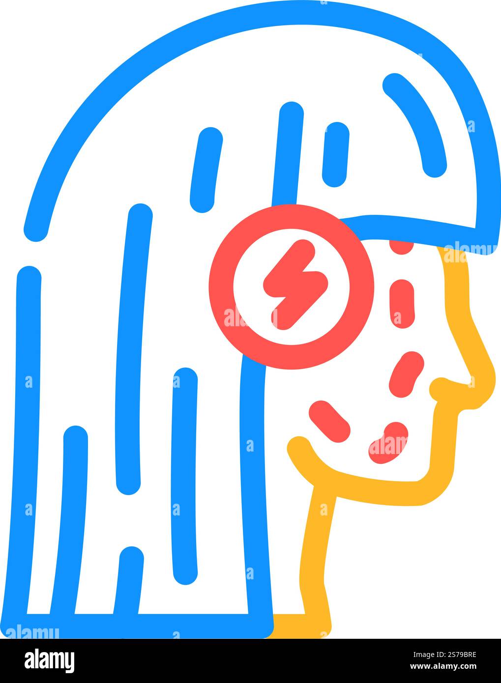 face pain body ache color icon vector. face pain body ache sign ...