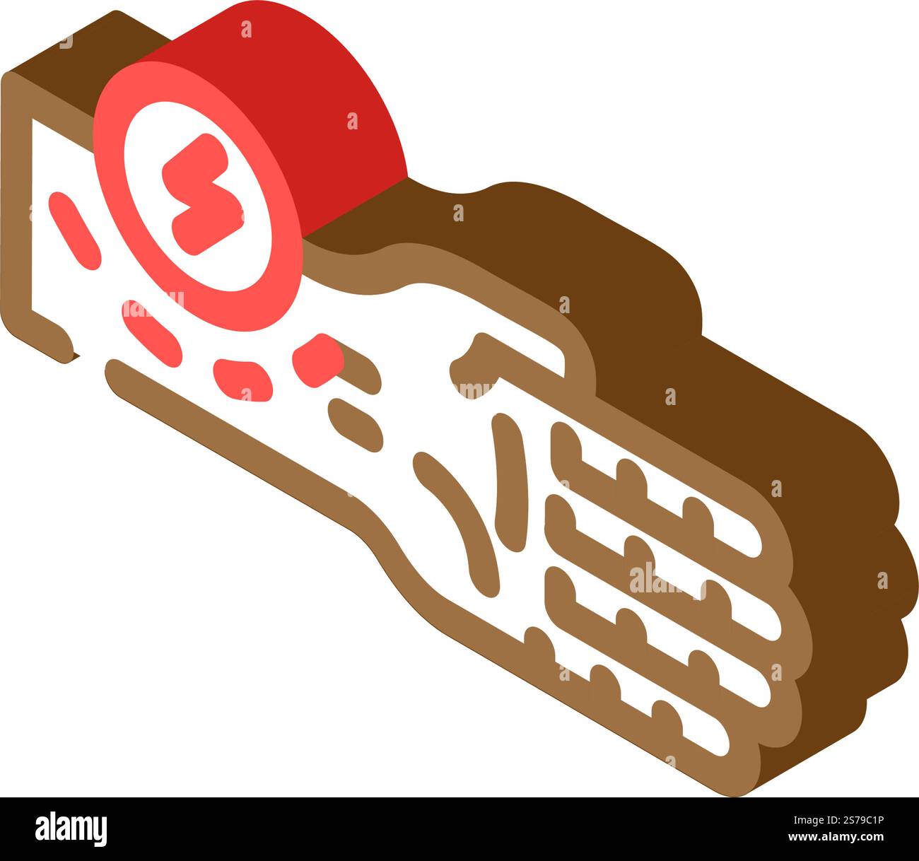 wrist pain body ache isometric icon vector. wrist pain body ache sign ...