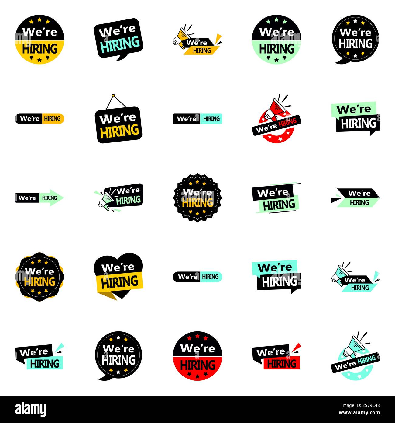 We’re Hiring 25 Attention grabbing Vector Images for Recruitment Stock ...