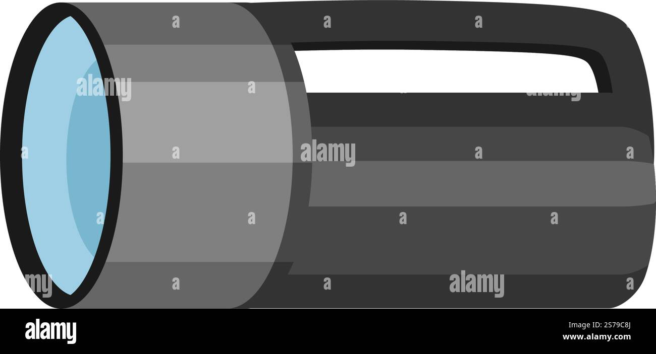 light flashlight cartoon. light flashlight sign. isolated symbol vector ...