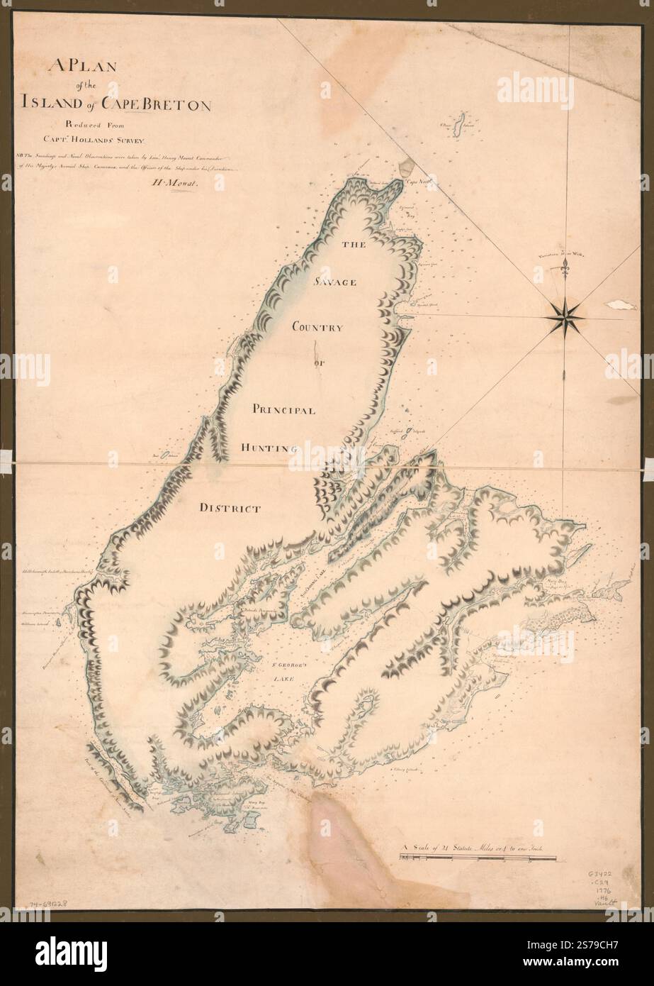 A plan of the island of Cape Breton 1776 by Holland Samuel, Mowat Henry ...